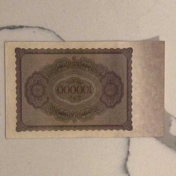 Other | Rare Ww1 German 10000 Mark Reichsmark Bank Note 1923 | Poshmark